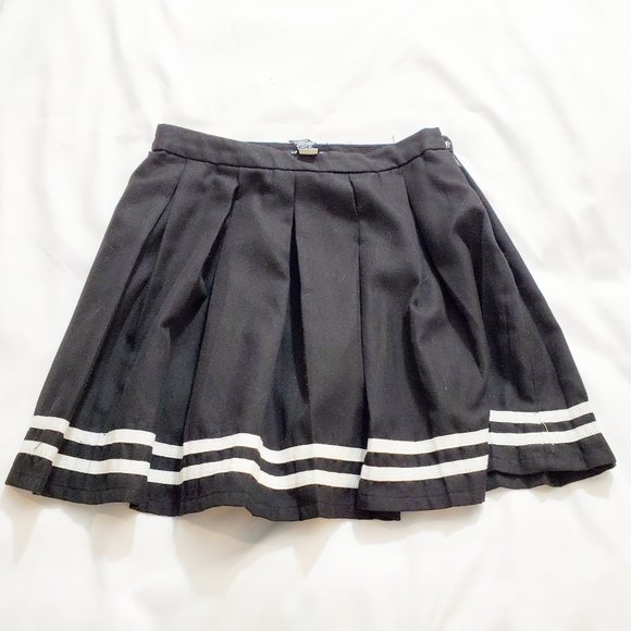 Hot Topic | Skirts | Hot Topic Black White Trim Lolita School Girl Mini ...